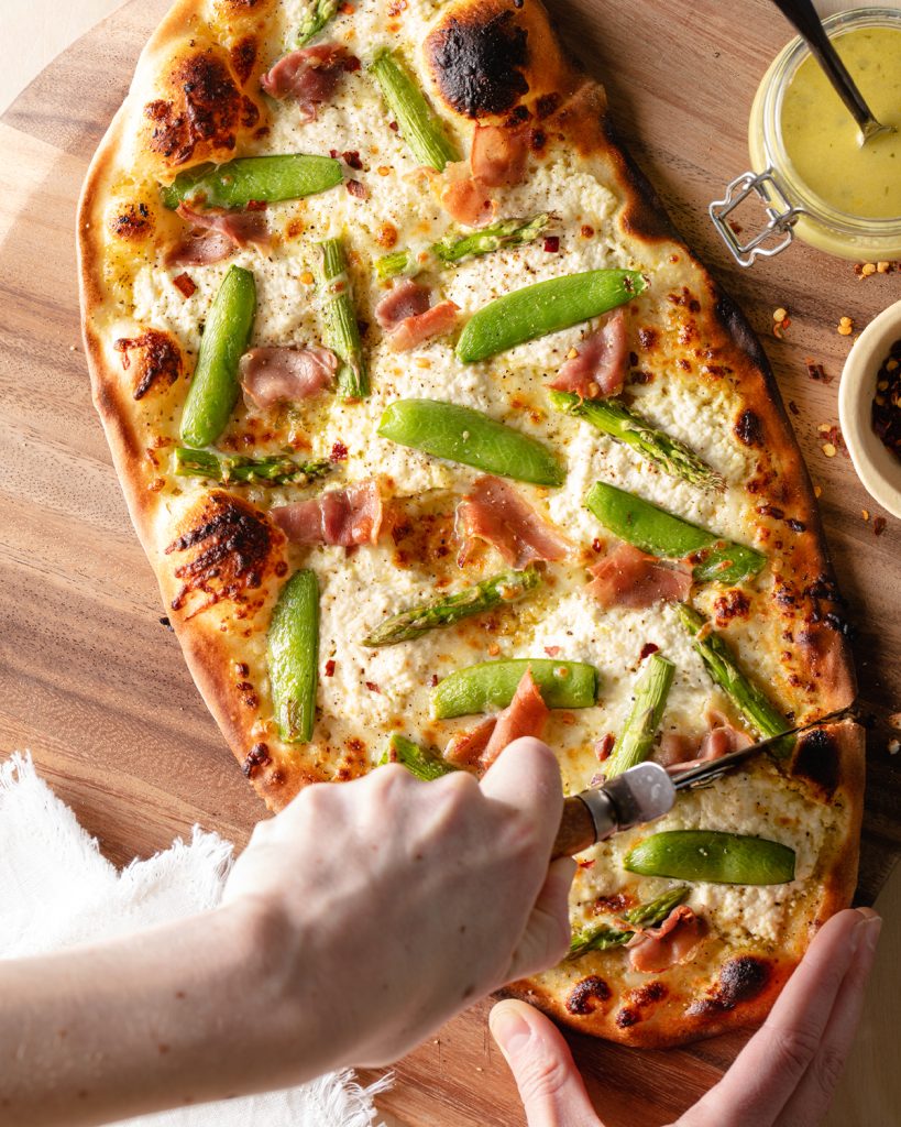 Flatbread with Spring Toppings