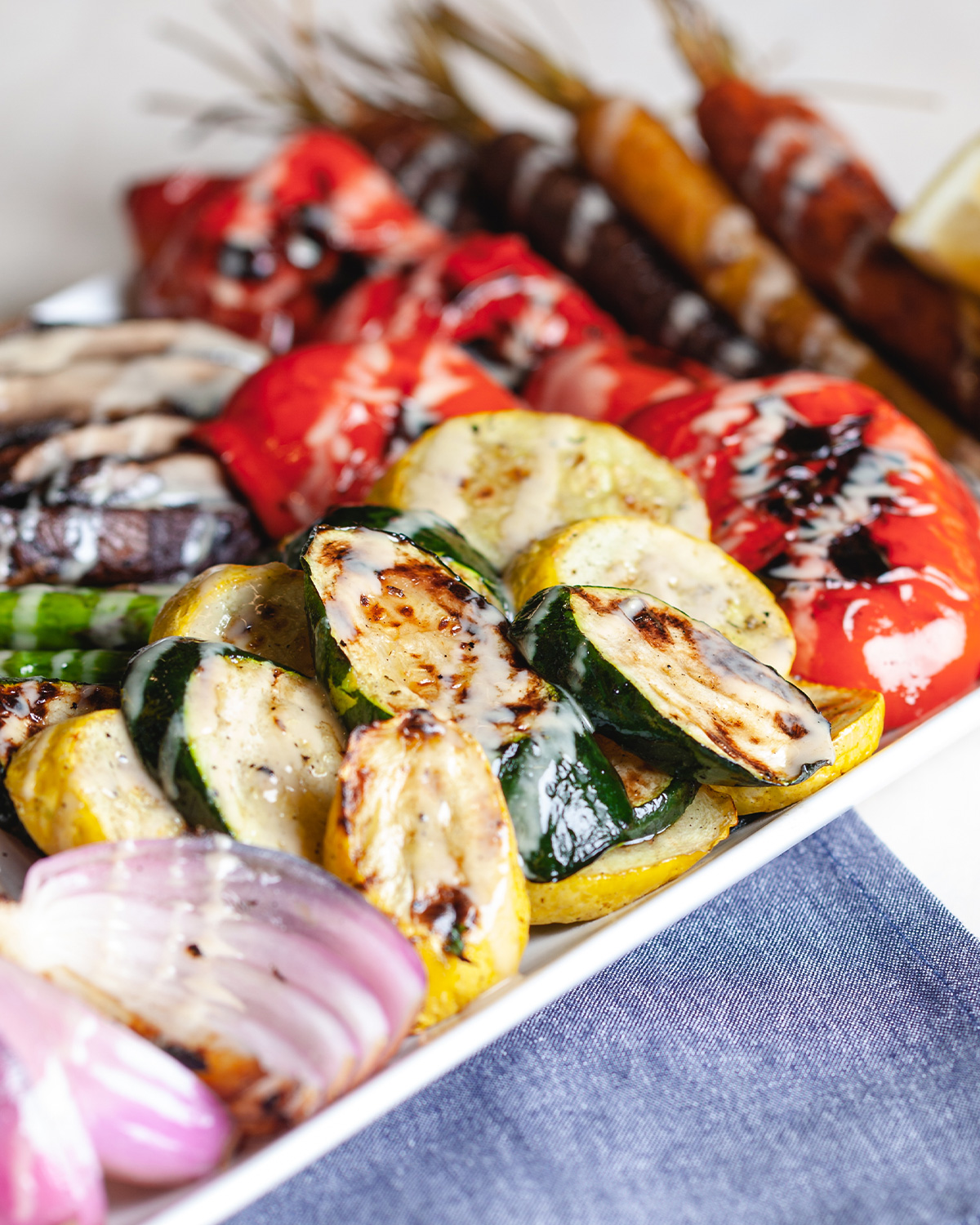 Grilled Rainbow Veggies