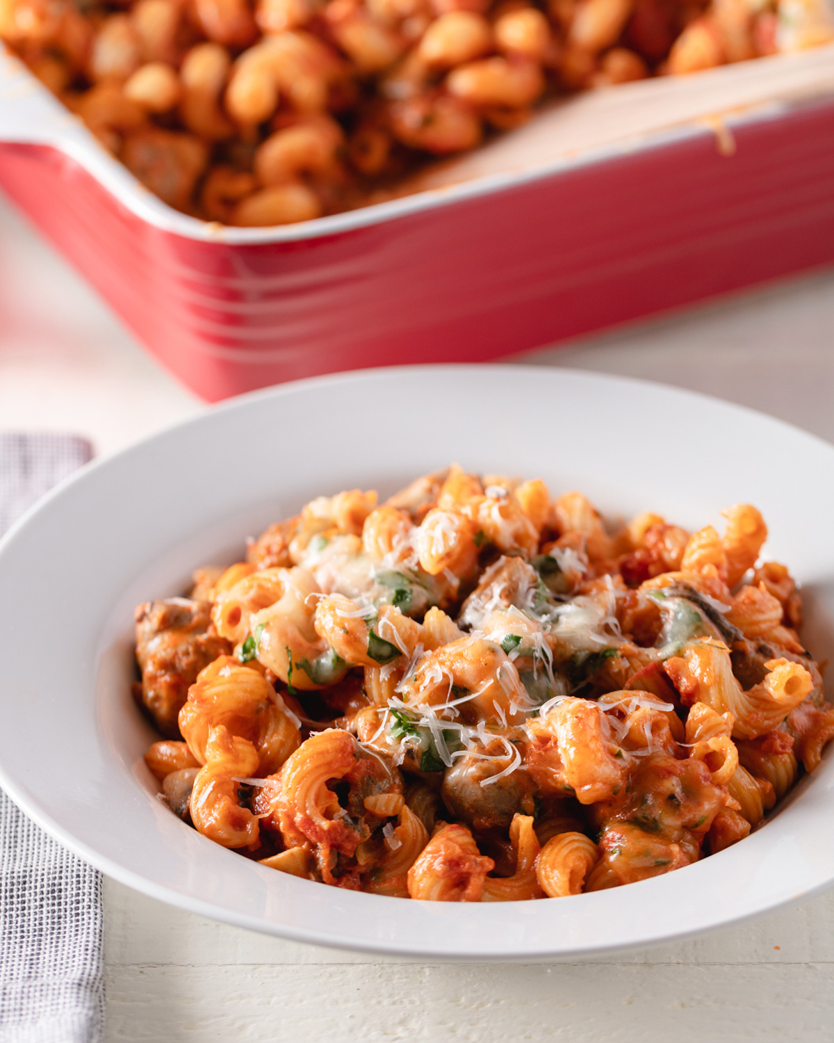 Cheesy Baked Cavatappi