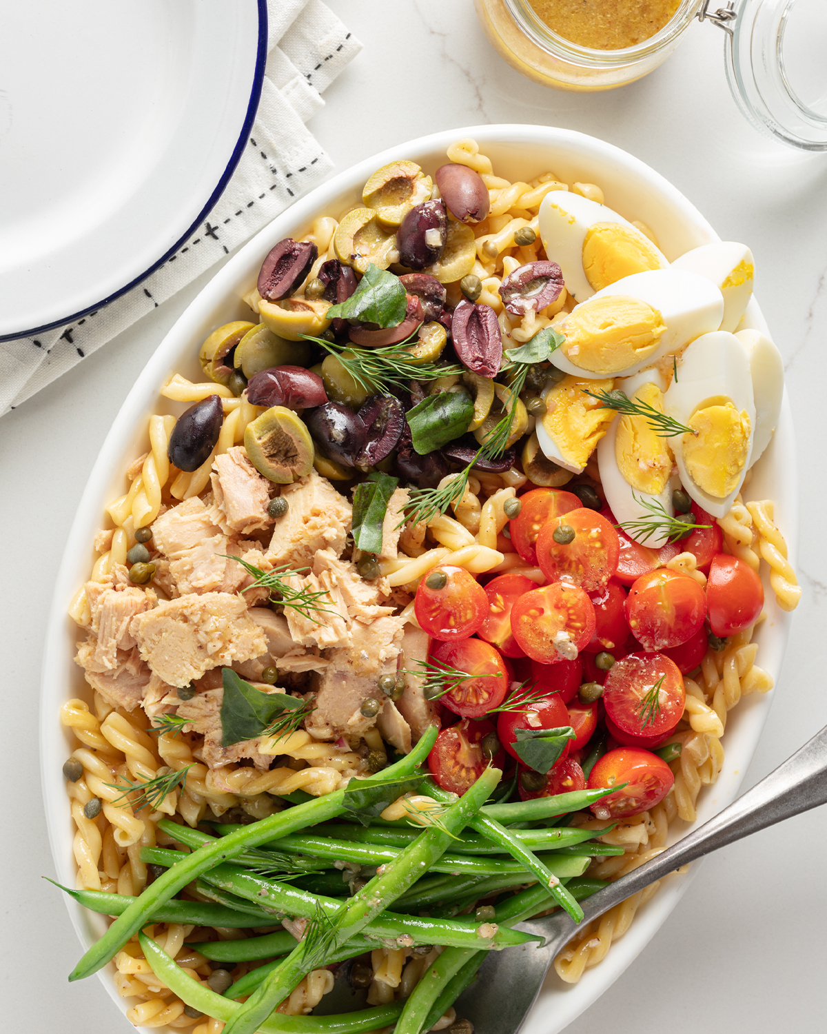 Tuna Niçoise Pasta Salad