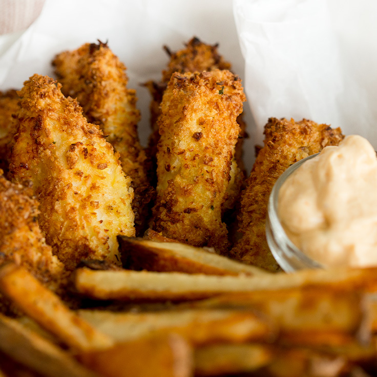 Air-Fried Fish Sticks