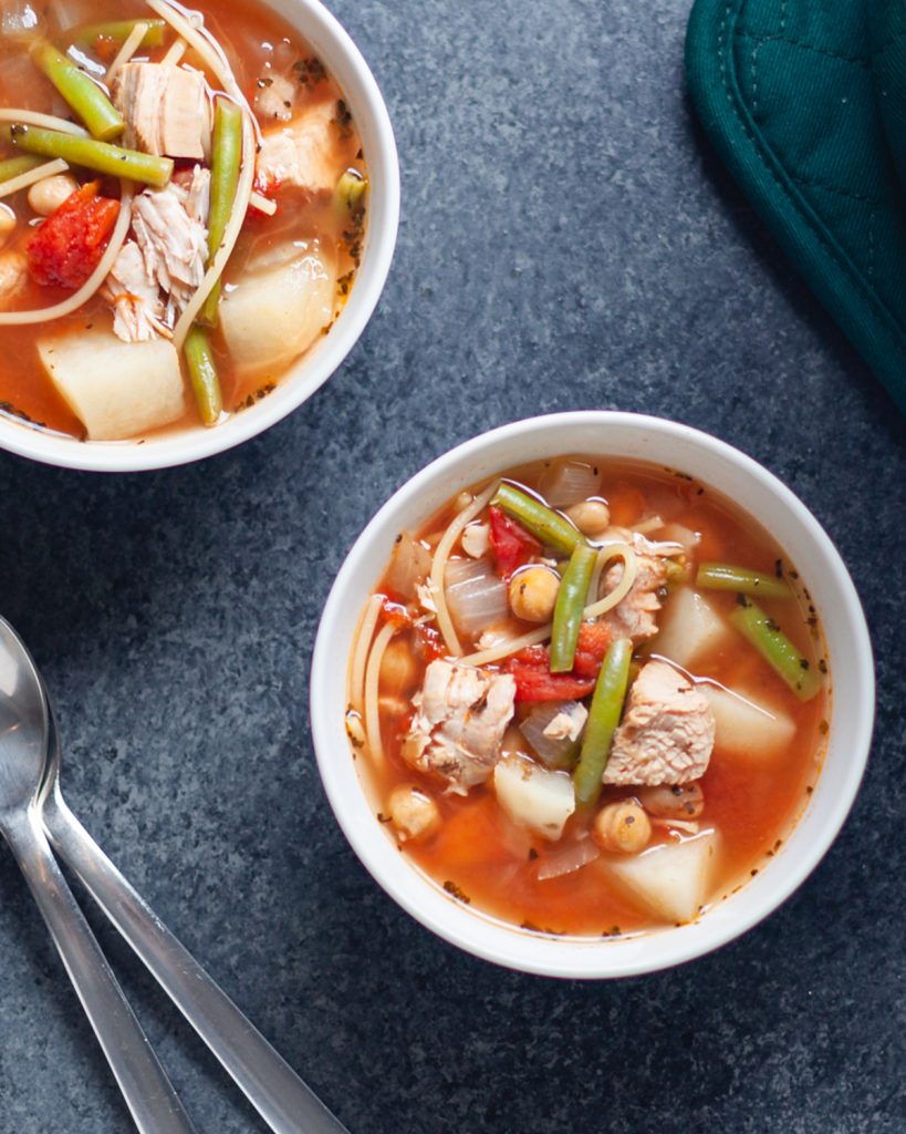 Turkey Minestrone Soup